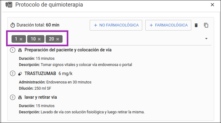 ¿Cómo asignar un protocolo de Quimioterapia?